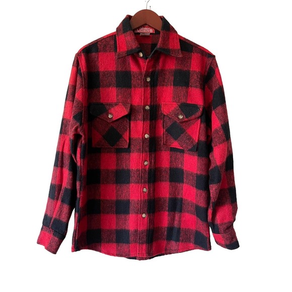 Coleman | Shirts | Vintage Coleman Wool Heavy Shirt Jacket Red Buffalo ...